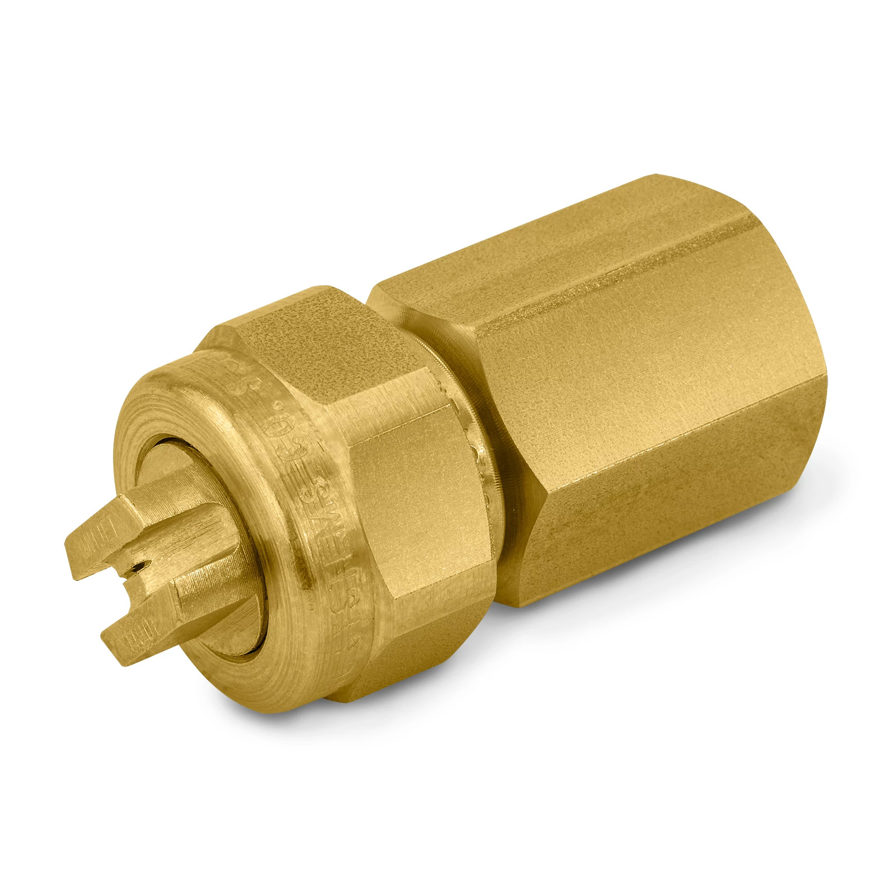 Flat Fan, UniJet® Nozzle, Brass, 1/2T+U2505 | Spraying Systems Co.