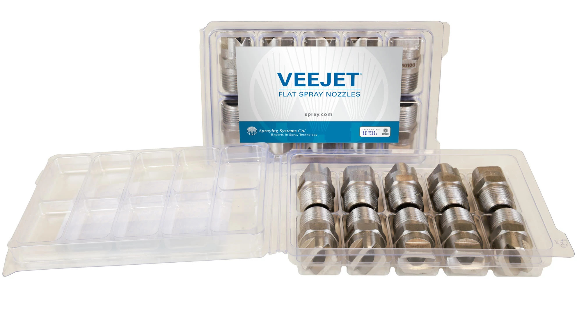 10 Pack, VeeJet® Nozzle, Hardened Steel, PK10-H3/8U-HI80100 | Spraying ...
