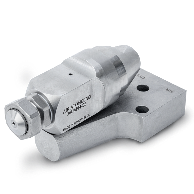 Air-Actuated Air Atomizing Nozzle, Plate Mounted, JAUAPM | Spraying ...