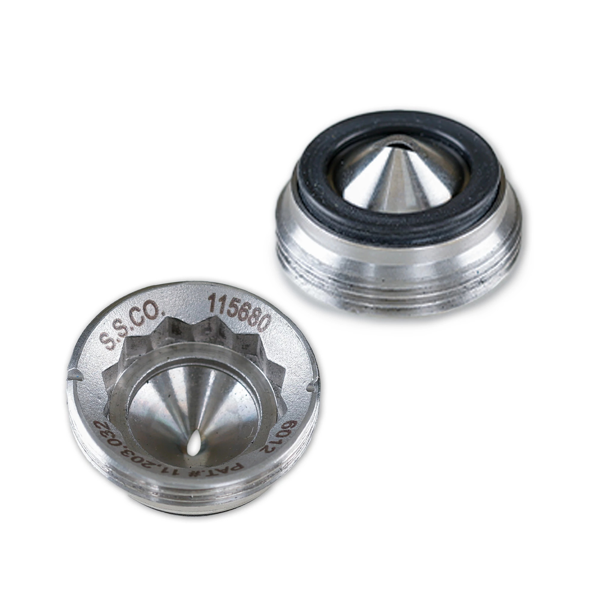 One-Piece Flat Spray ShowerJet Nozzle, 115680-3020-316SS | Spraying ...