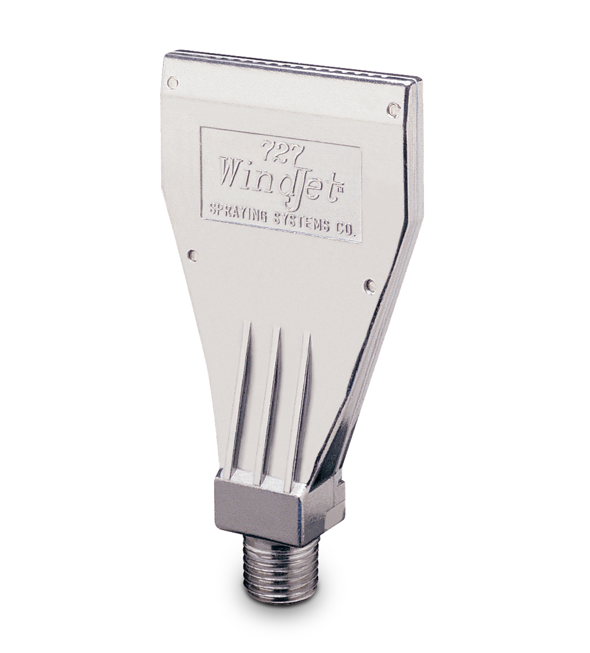 WindJet® Flat Fan Air Nozzle, Aluminum, Y727-AL | Spraying Systems Co.