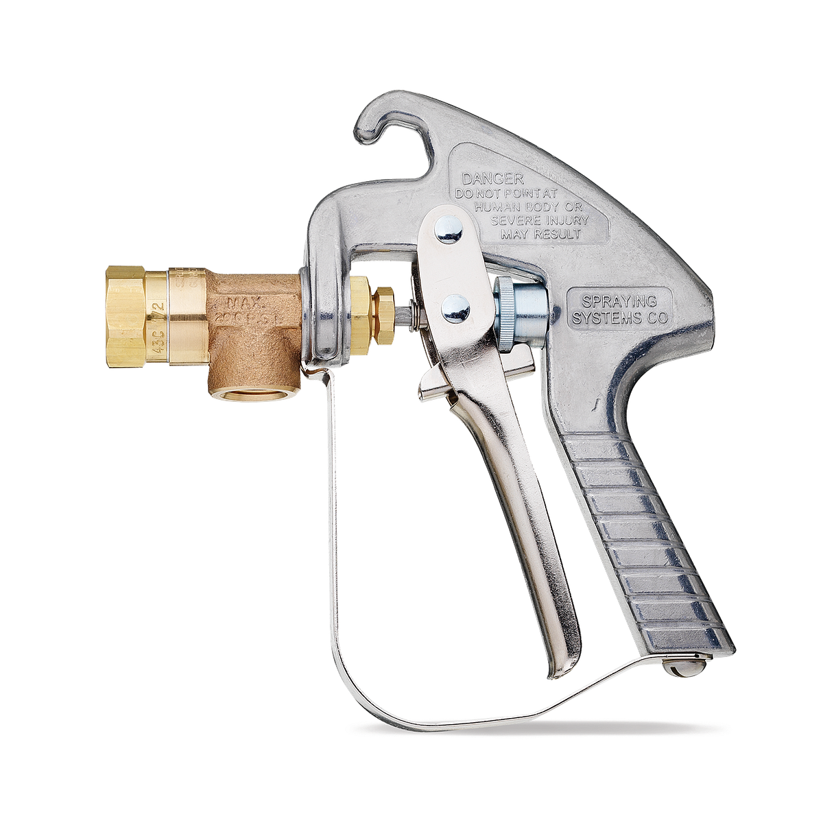 GunJet® Spray Gun, Stainless Steel, AA43LC-1/2-SS | Spraying Systems Co.